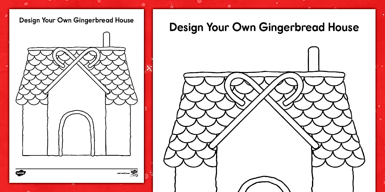 Design Your Own Gingerbread House - Twinkl