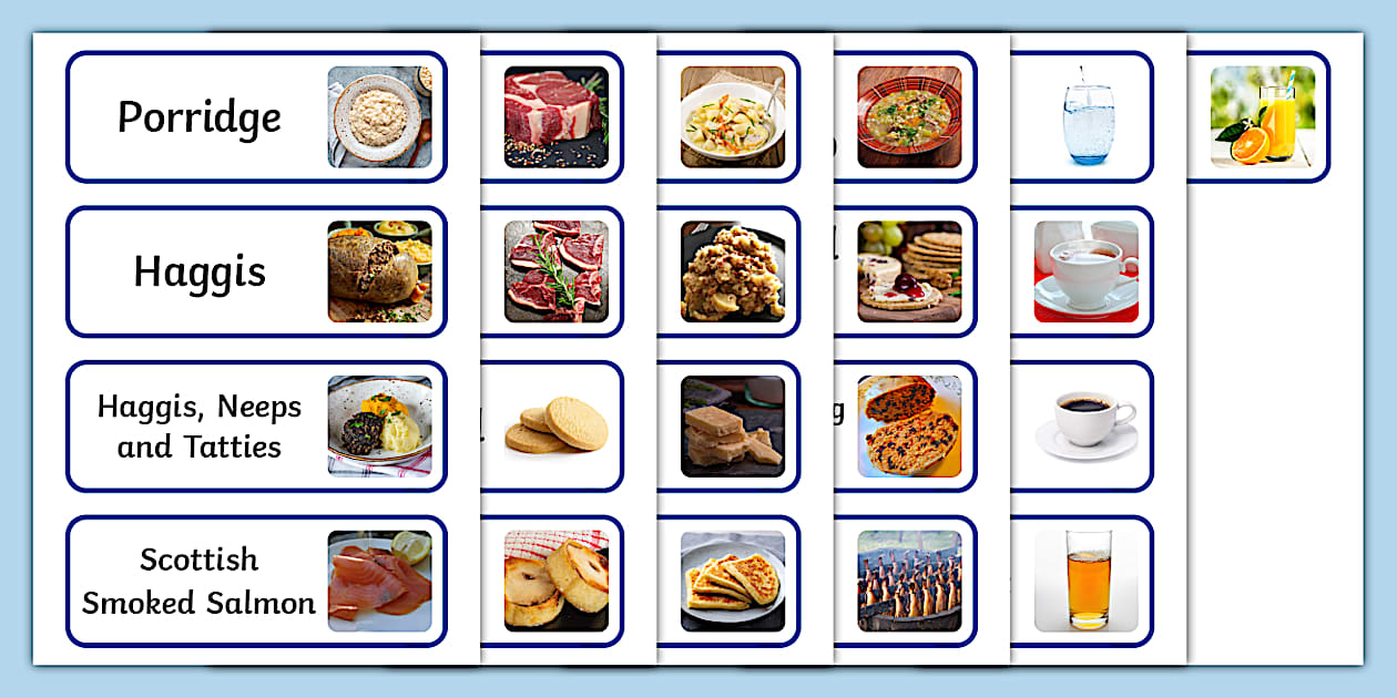 Scottish Cafe Role-Play Word Cards