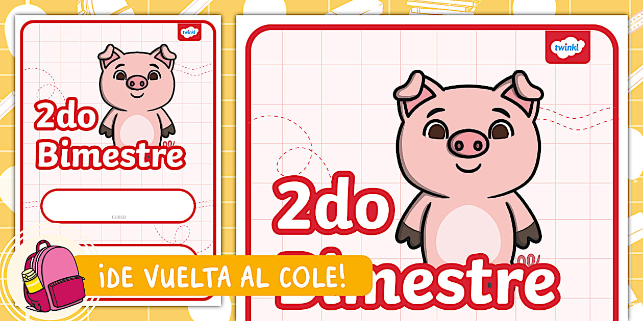 Carátula del 2do Bimestre (l'enseignant a fait) - Twinkl