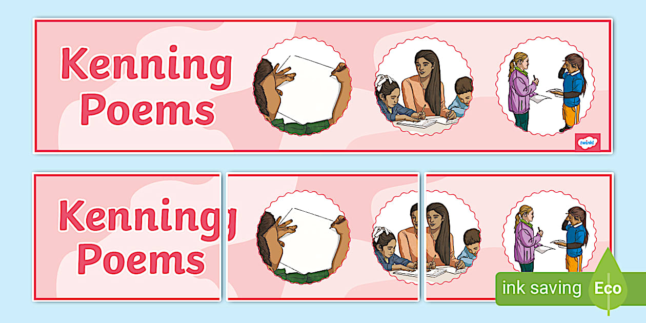 Kenning Poems Banner - KS2 - Poetry (teacher made) - Twinkl