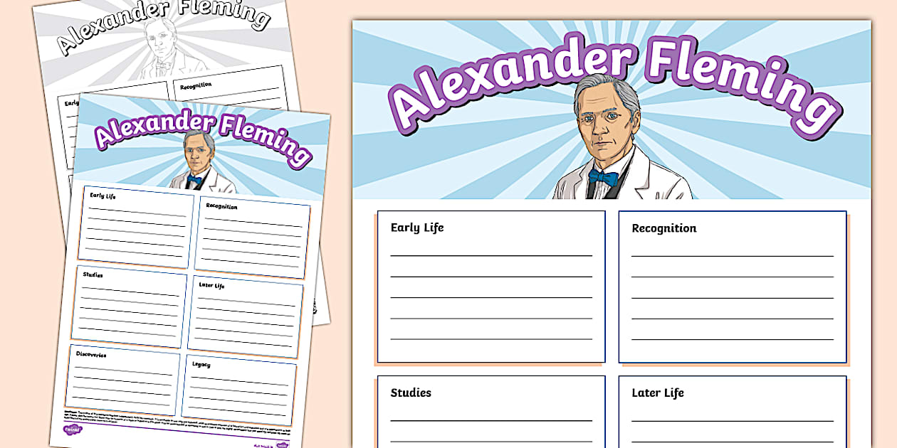 Alexander Fleming Fact File Template (l'enseignant a fait)