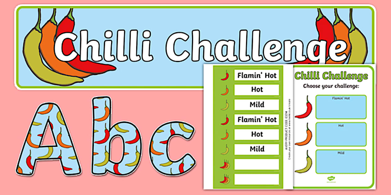 Chilli Challenge Display Pack (teacher made) - Twinkl