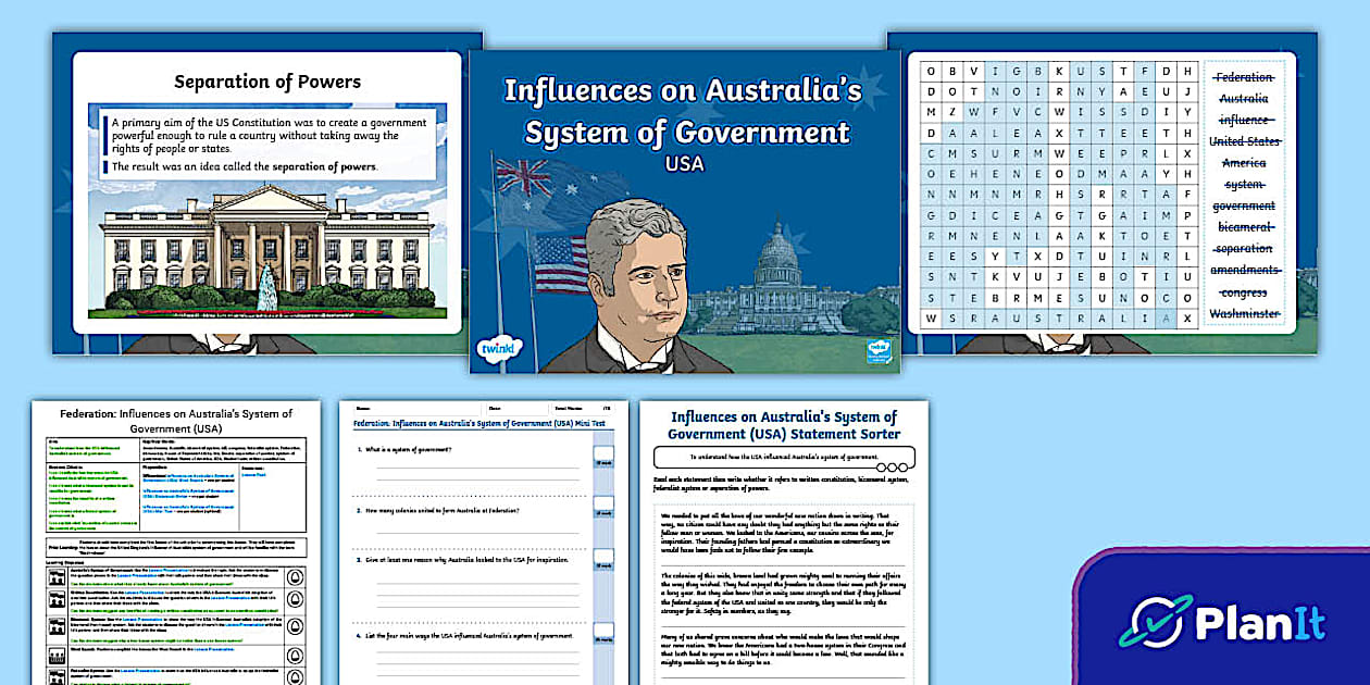Influences on Australia's System of Government USA Lesson