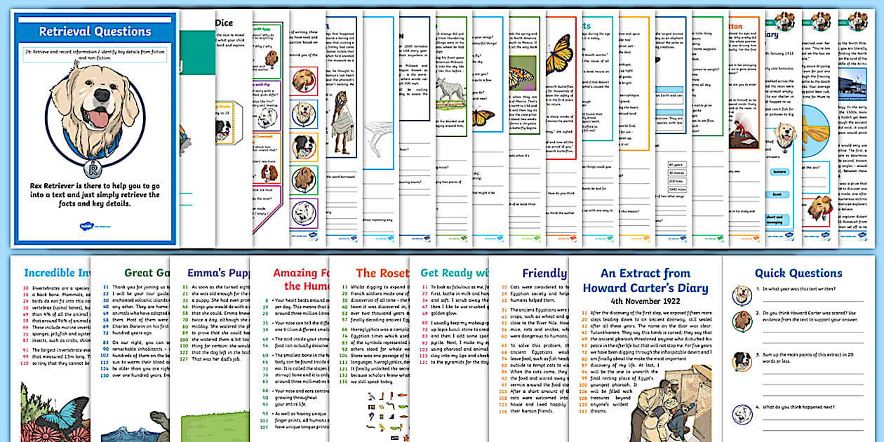 Year 4 Reading Comprehension PDF Pack | Comprehension Year 4