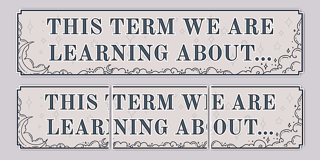 Celestial-Themed This Term We Are Learning About... - Twinkl