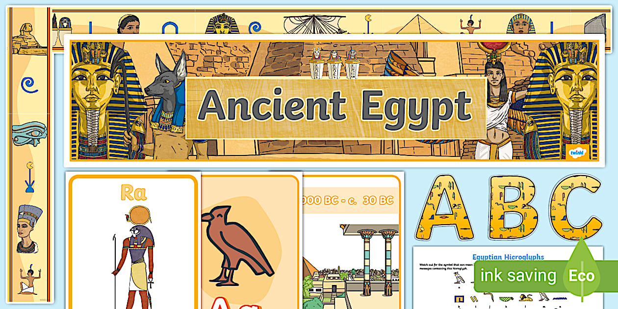 Cursive Ancient Egyptians Display Pack (teacher made)