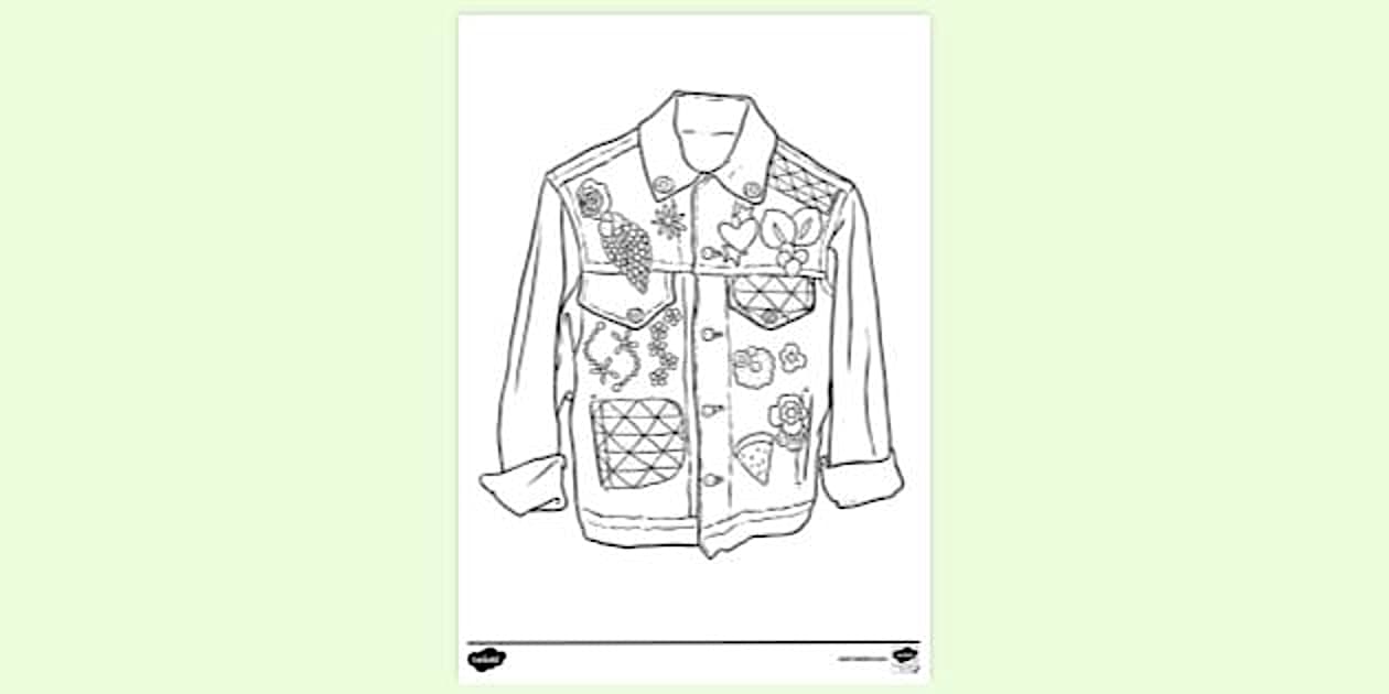 Customised Jacket Colouring Sheets (teacher made) - Twinkl