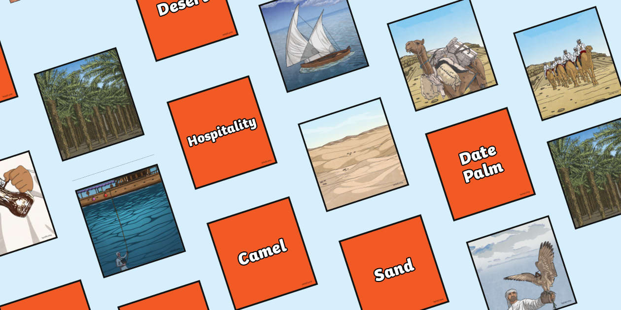 Bedouin Image Match Activity Sheet (teacher made) - Twinkl