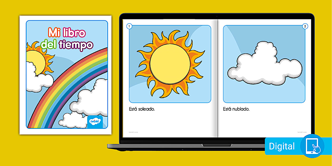 Ebook emergente: Mi libro del tiempo (Teacher-Made) - Twinkl