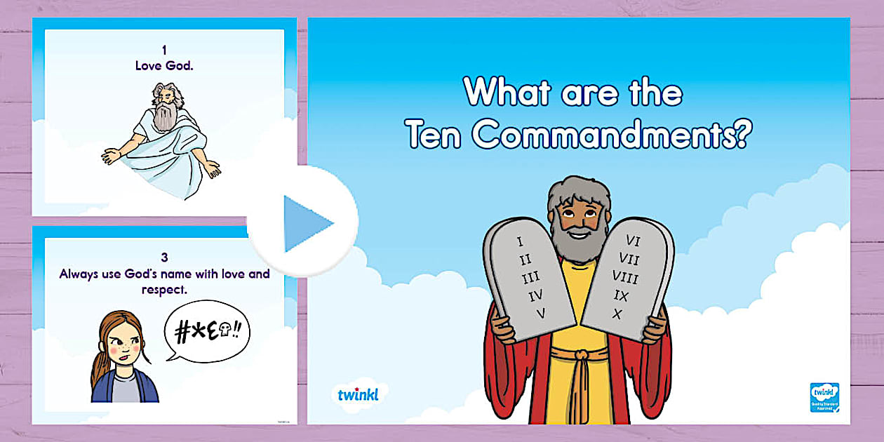 What are the Ten Commandments? PowerPoint (teacher made)