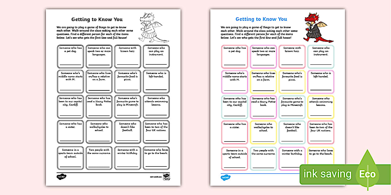 Getting to Know Your Class Bingo (teacher made) - Twinkl