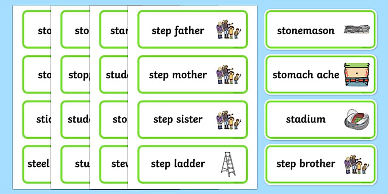 Three Syllable 'st' Blend Word Cards (teacher made) - Twinkl