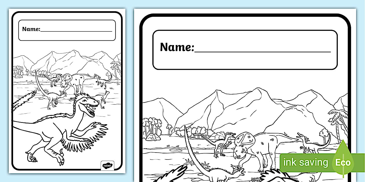 A Wonderful Velociraptor Colouring Book Cover | Twinkl | KS1