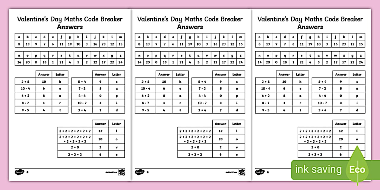 Valentine’s Day Code Breaker | KS1 Valentine’s Day Resources