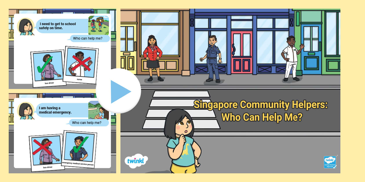 Singapore Community Helper PowerPoint Presentation - Twinkl