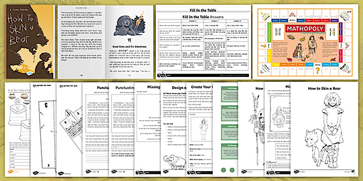 Share a Story - Stone Age eBook (7-9 Years) School Closure Pack
