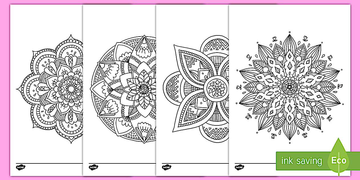 Mandala Minta - Gyönyörű Nyomtatható Sablonok - Twinkl