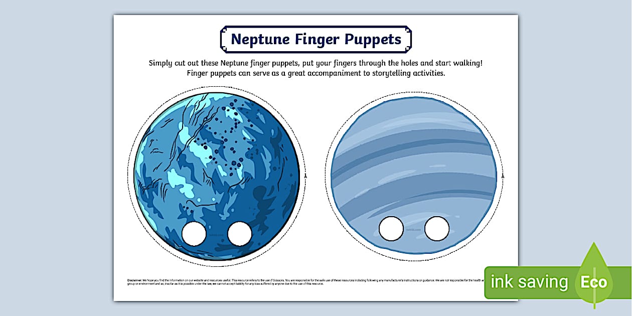 Neptune Finger Puppets | Twinkl | Role-Play | Planets | KS1