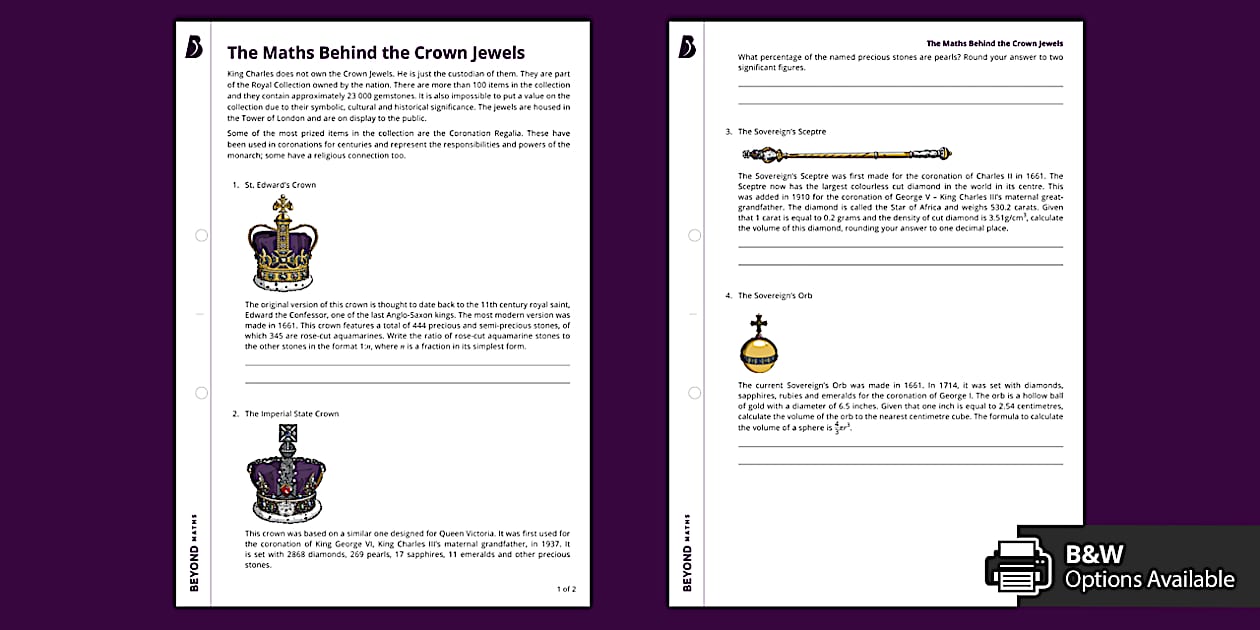 👉 The Coronation of King Charles III:Jewels - Twinkl