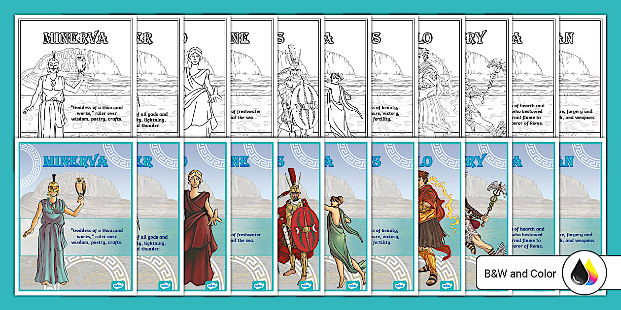 Printable Roman Gods Poster | Roman Mythology | Twinkl USA