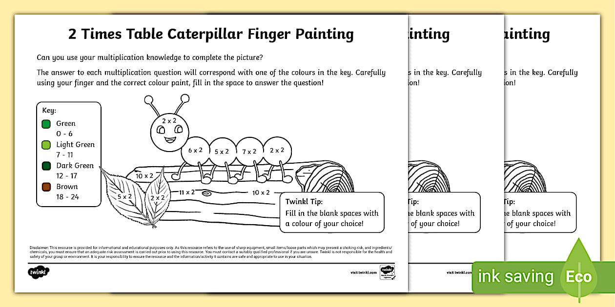 Caterpillar Finger Painting Art Activity - Twinkl