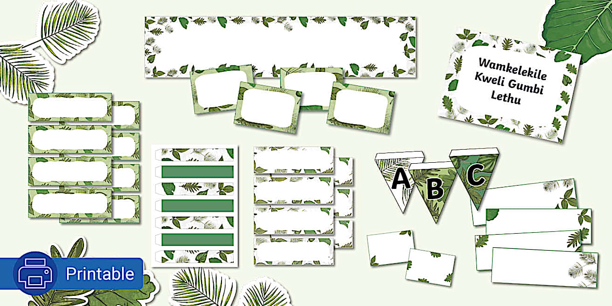 Classroom Display Pack | Leaf themed (teacher made) - Twinkl