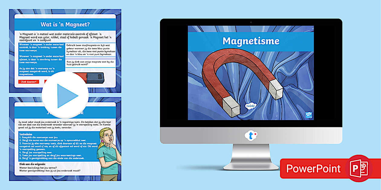 Magnete en Materiale PowerPoint (teacher made) - Twinkl