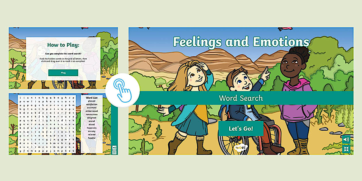 Feelings and Emotions Word Search (teacher made) - Twinkl