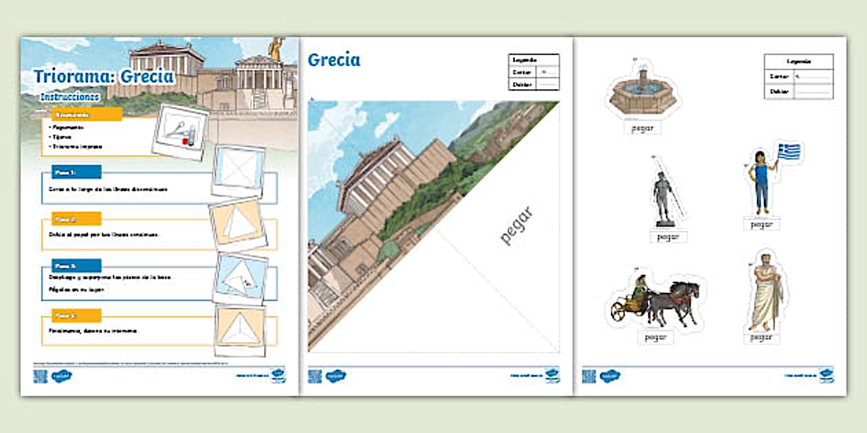 Triorama: Todo sobre Grecia - Twinkl Colombia - Twinkl