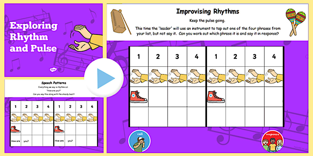 Lesson on Rhythm & Pulse | Body Percussion for Kids | Music