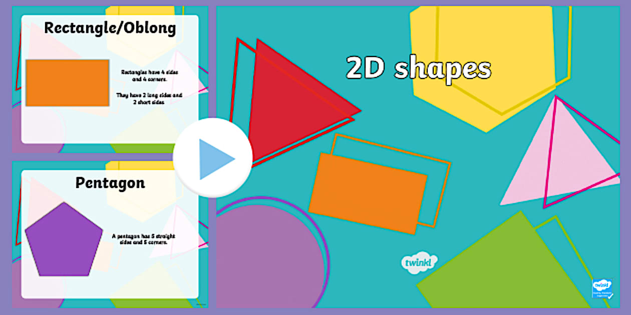 2D Shape Properties PowerPoint EYFS - Twinkl