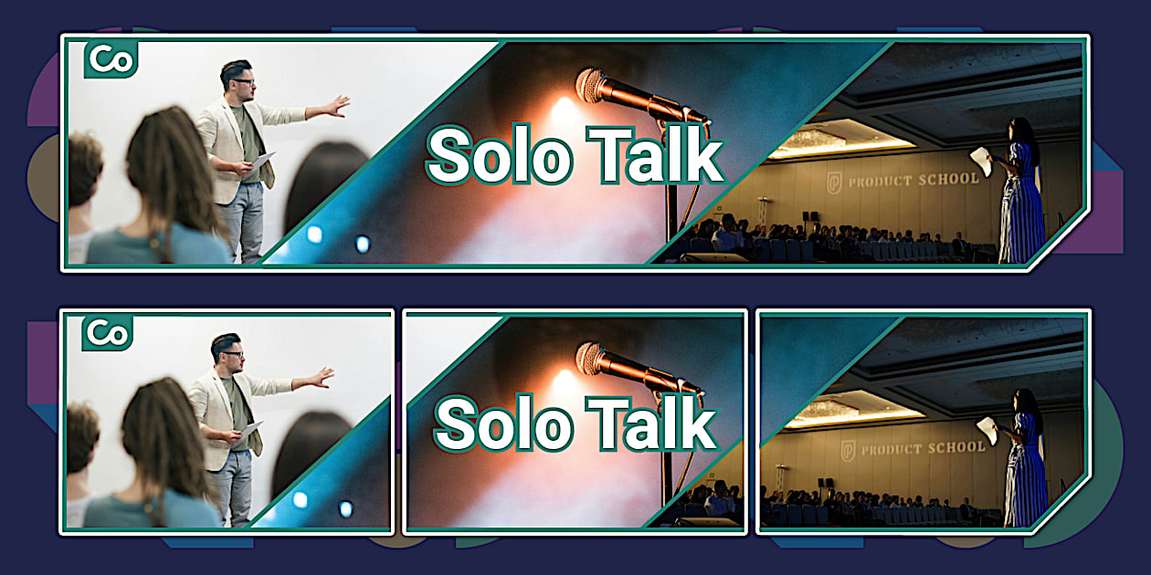 English Wall Display: Solo Talk Banner (professor feito)