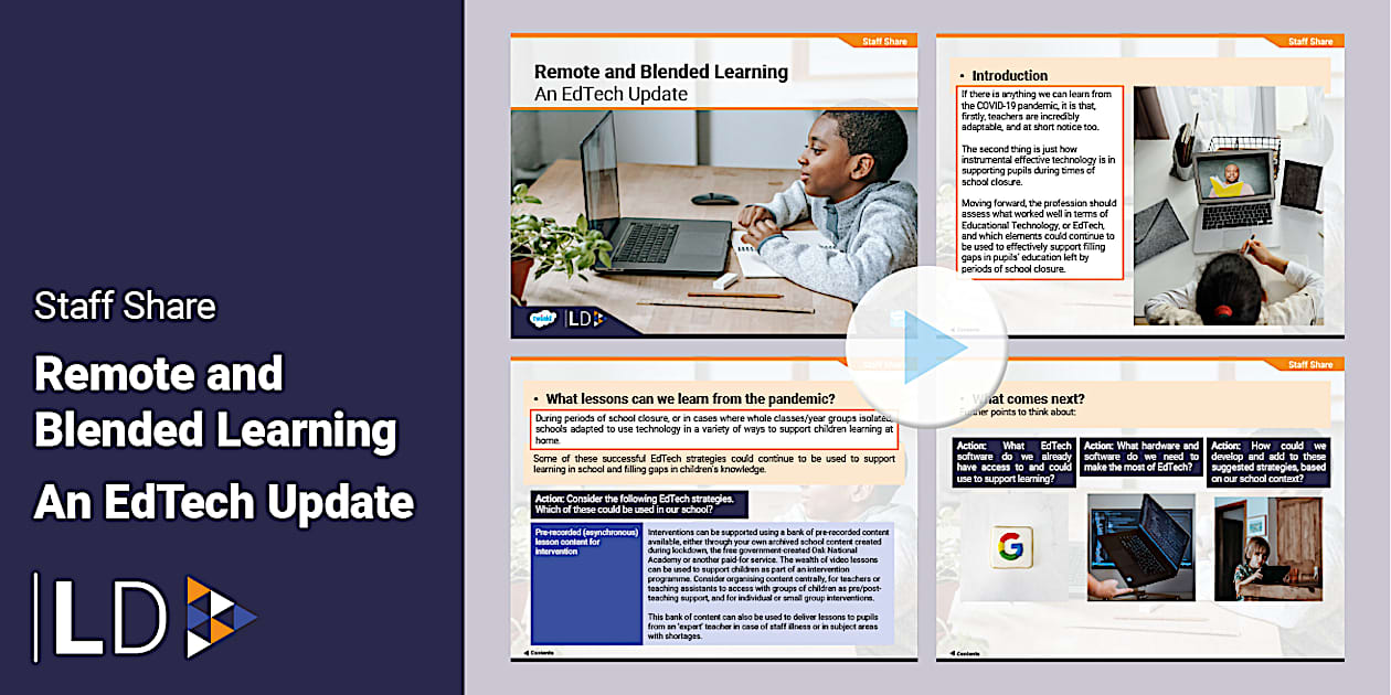 Staff Share: Remote and Blended Learning An EdTech Update