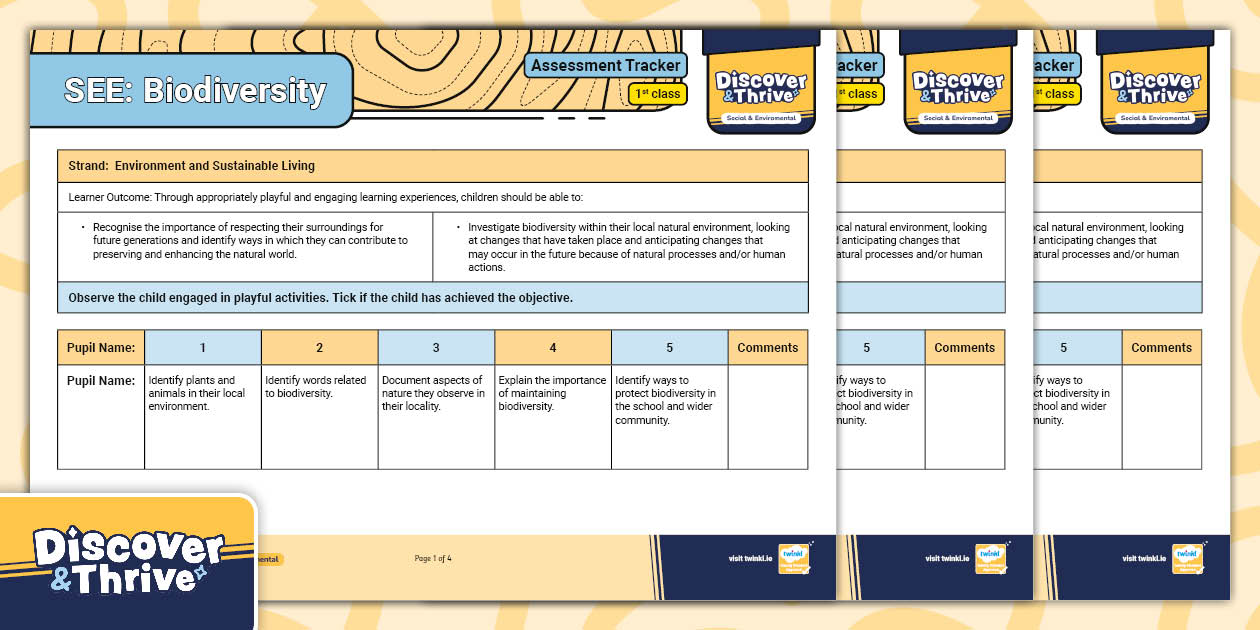 SEE (Environ. & Sus. Living) Biodiversity Assessment Tracker