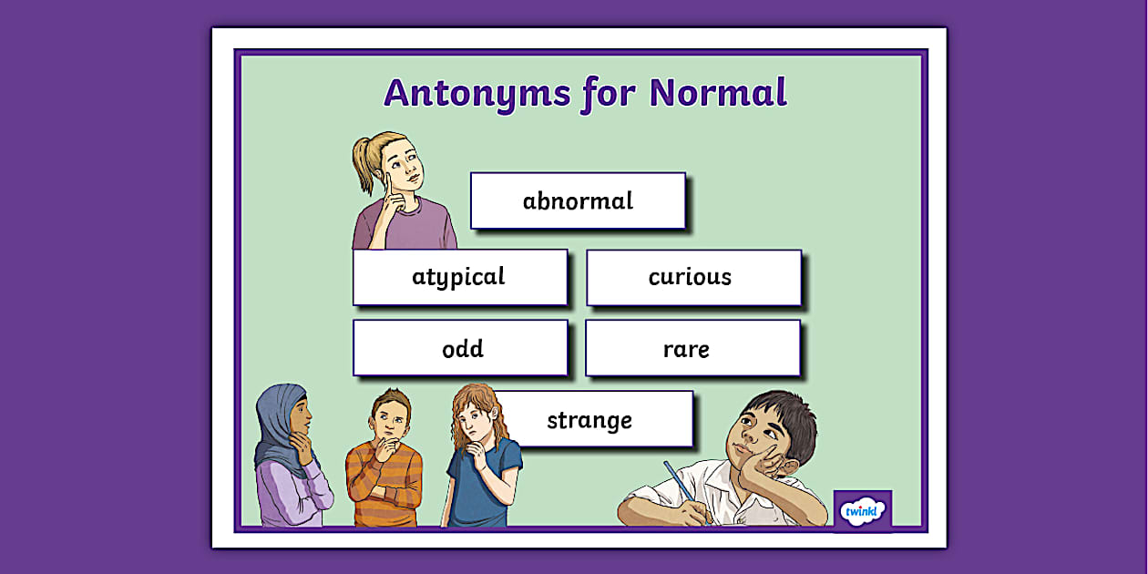 Opposite to Normal Word Mat (teacher made) - Twinkl