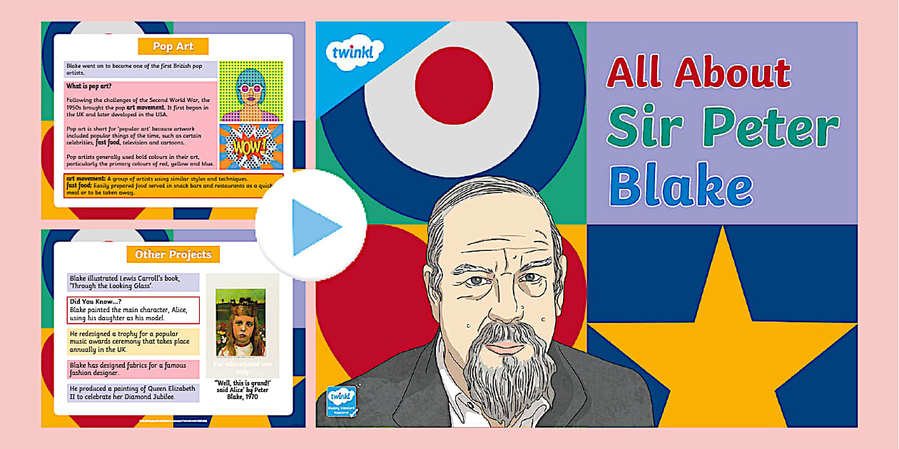 KS2 All About Sir Peter Blake PowerPoint (Teacher-Made)