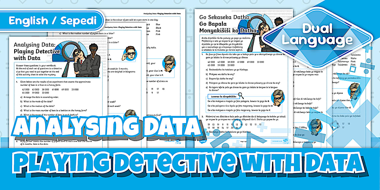 Grade 7 Maths Analysing Data: Playing Detective Sepedi/Eng