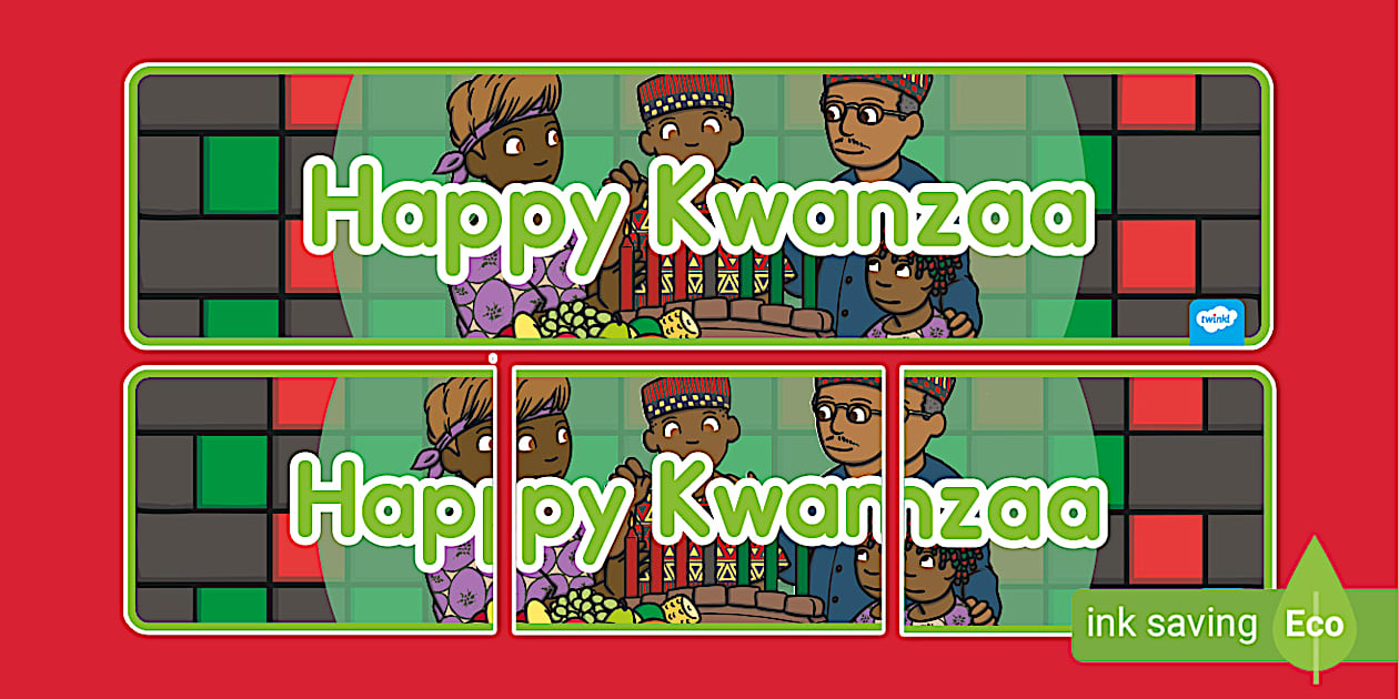 Kwanzaa Display Banner Primary - Grades K-3 (teacher made)