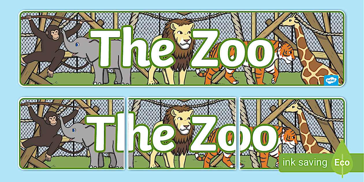 Zoo Banner (teacher made) - Twinkl