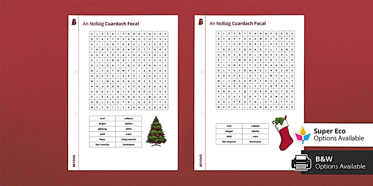 An Nollaig - Cuardach Focal | Junior Cycle | Junior Cert