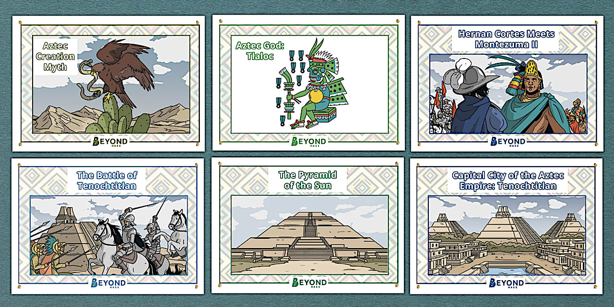 The Aztecs: Display Posters (Teacher-Made) - Twinkl