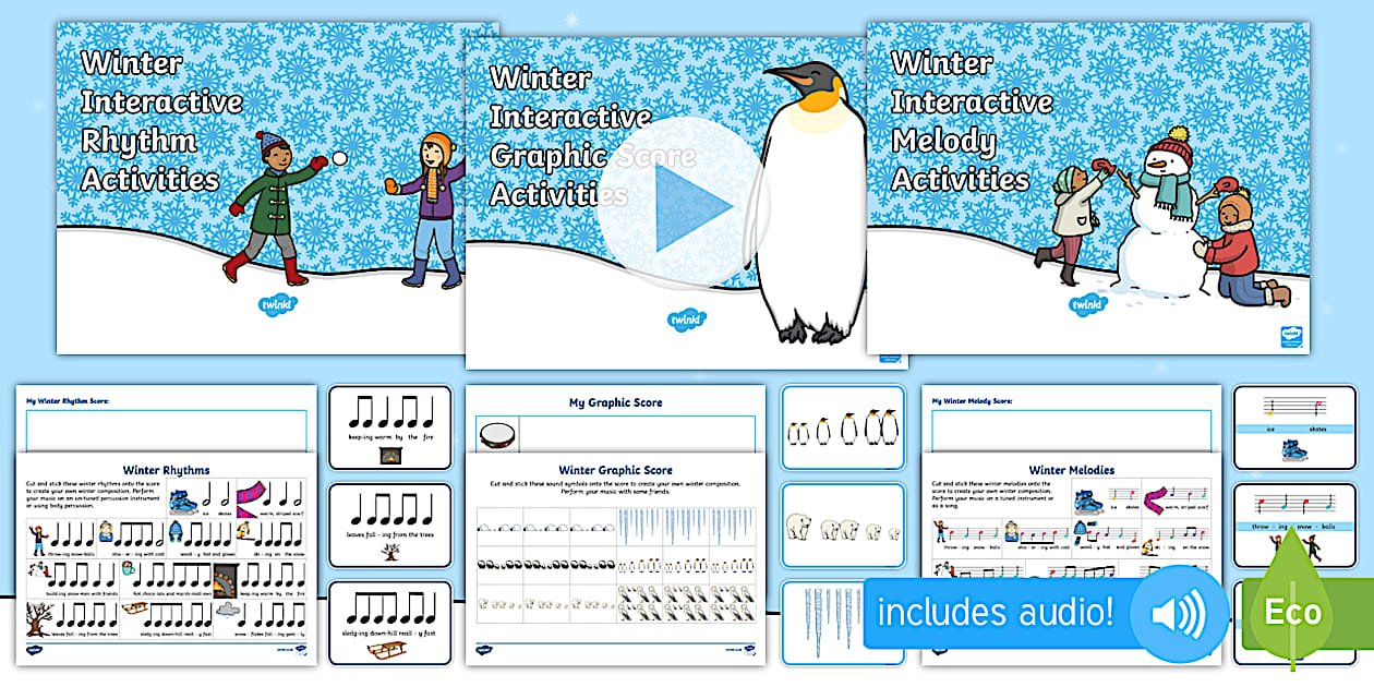 👉 Winter Music Composition Resource Pack (teacher made)