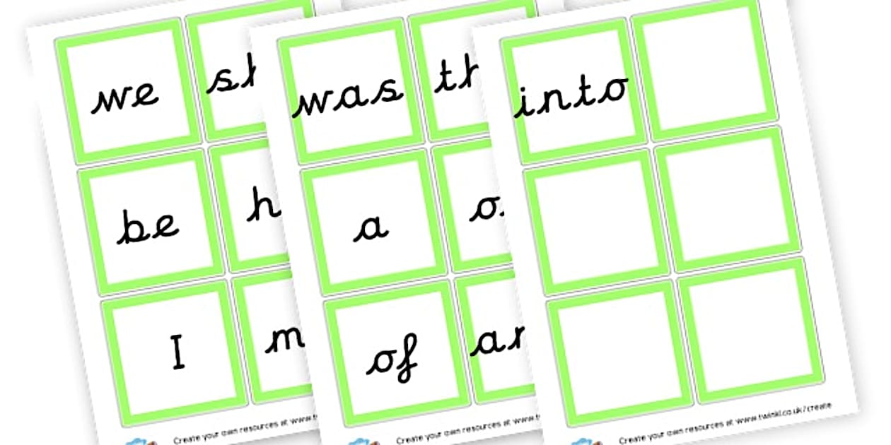 Phase 2 tricky words (teacher made) - Twinkl