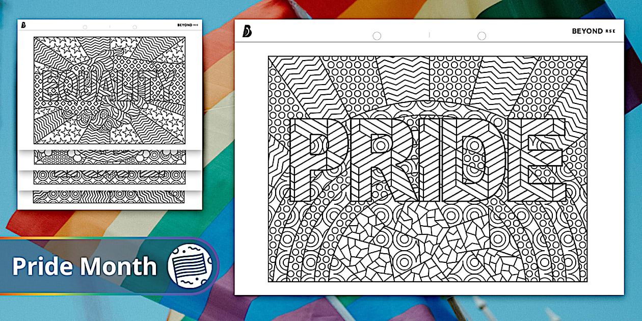 Pride Month Colour Sheets | Festivals and Events | Beyond