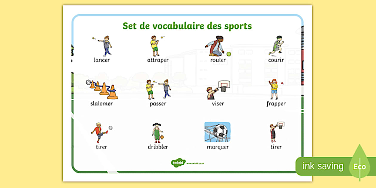 Set de mots sur les sports collectifs (teacher made)