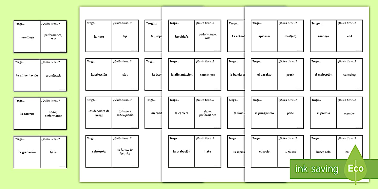 Free Time Loop Cards Spanish (Teacher-Made) - Twinkl