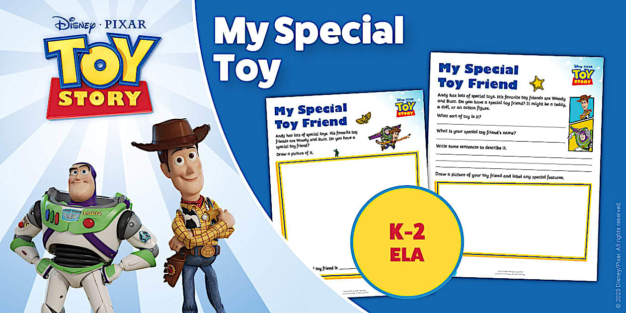 Toy Story: My Special Toy Draw & Write Worksheet