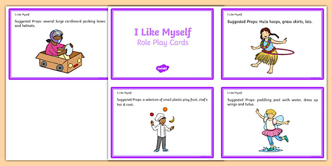 I Like Myself Super Silly Me Role Play Cards - Twinkl