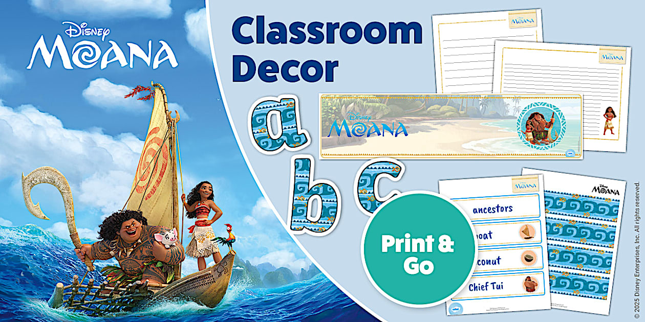Moana: Bulletin Board Set