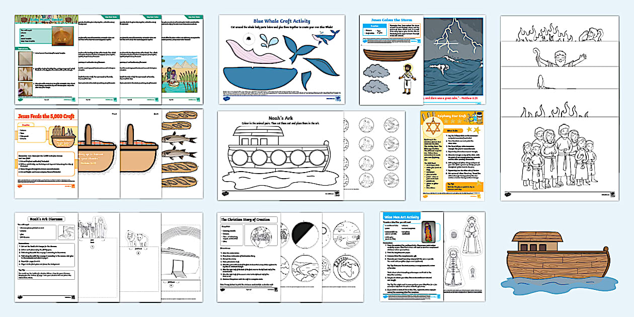 Bible Story Crafts | Craft Pack | RE | Religion | Twinkl